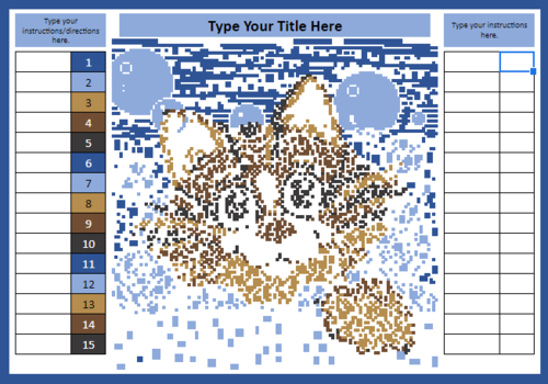 Evaluating Expressions - Pixel Art Cat in Bubbles | Teaching Resources