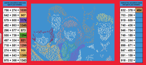 3-digit Addition and Subtraction Pixel ART - Spooky Gang | Teaching ...