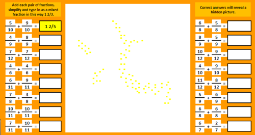 Adding Fractions Pixel Art - Gaming Mash-Up | Teaching Resources