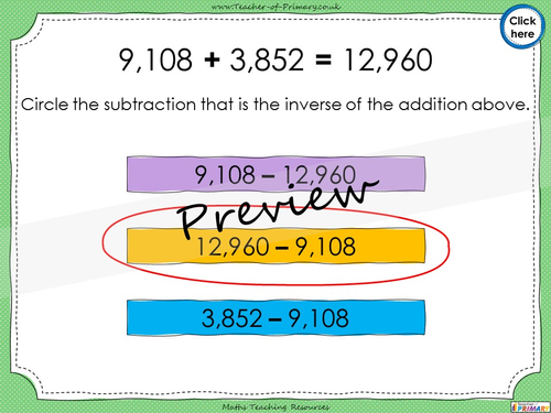 Inverse Operations - Year 5 | Teaching Resources Inverse Operations - Year 5 | Teaching Resources