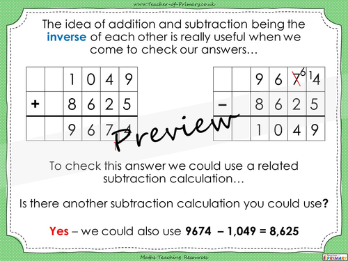 Inverse Operations - Year 5 | Teaching Resources Inverse Operations - Year 5 | Teaching Resources