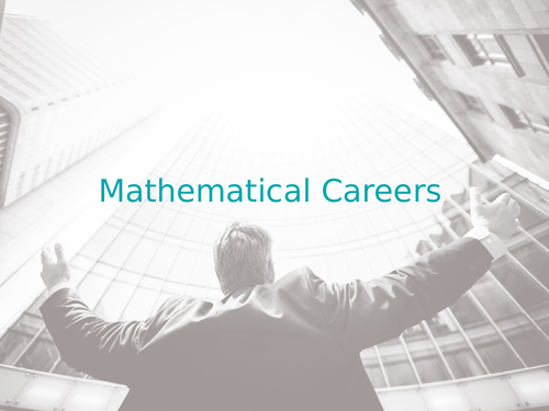 Mathematical Careers | Teaching Resources