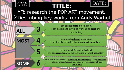 Pop Art Project | Teaching Resources