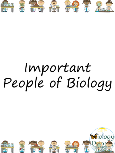 Important People of Biology Crossword and Word Search | Teaching Resources