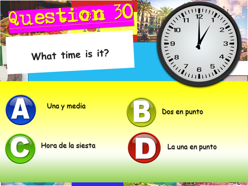 Spanish Quiz | Teaching Resources
