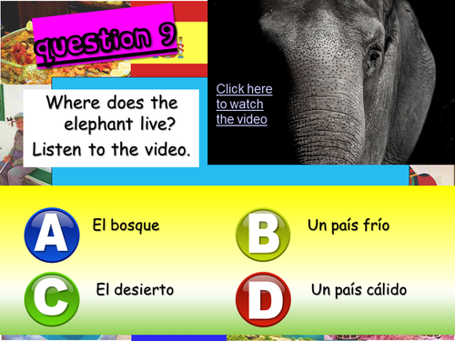 Spanish End of Year Quiz | Teaching Resources