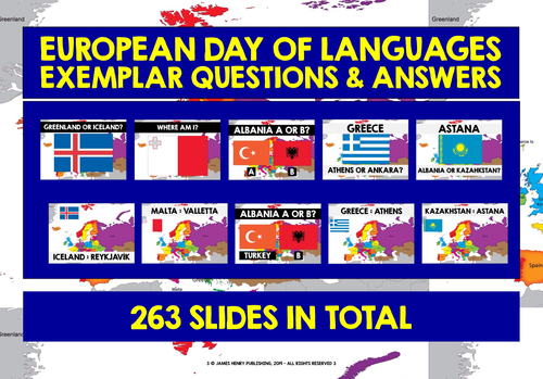EUROPEAN DAY OF LANGUAGES EUROPE PRESENTATION & QUIZ | Teaching Resources