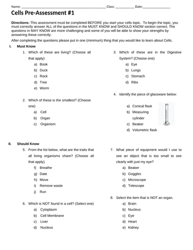 Complete Cells Unit Plan | Teaching Resources