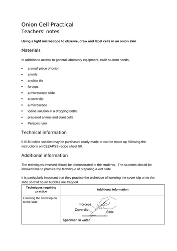 Complete Cells Unit Plan | Teaching Resources