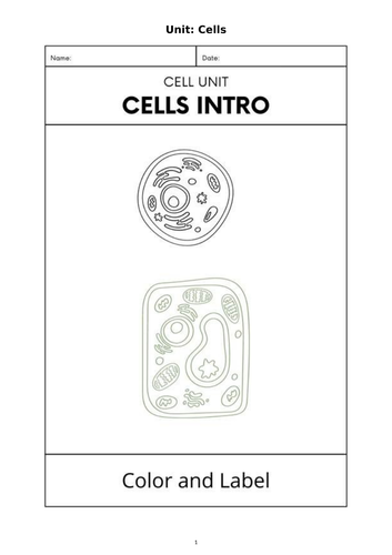 Complete Cells Unit Plan | Teaching Resources