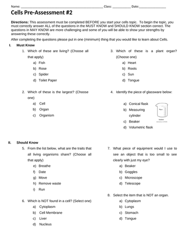 Complete Cells Unit Plan | Teaching Resources