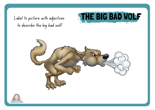 The Big Bad Wolf Adjectives | Teaching Resources