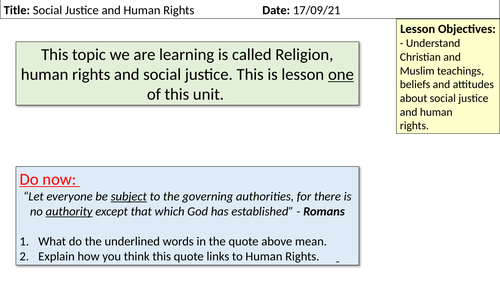 Social Justice and Human Rights | Teaching Resources