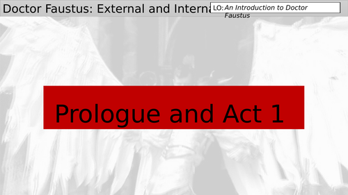 Dr. Faustus - full IB/A-level SoW | Teaching Resources