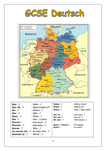 German KS4: German Booklet for GCSE | Teaching Resources
