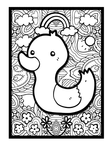 Ducks Mindfulness Mandala Colouring Pages, Printable Birds Colouring ...