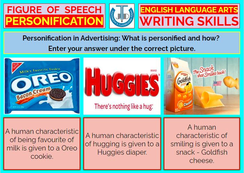 PERSONIFICATION - FIGURE OF SPEECH: 32 BOOM CARDS | Teaching Resources