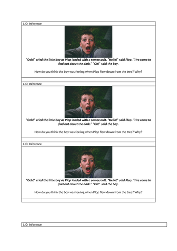 'The owl who was afraid of the dark' Comprehension Questions ...