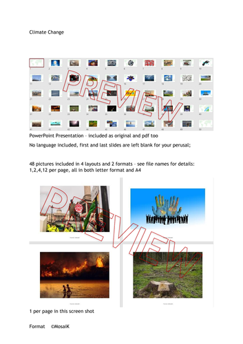 Climate Change Pictures for Discussion | Teaching Resources