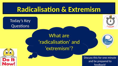 Introduction to Extremism PSHE, Tutor Time, Assembly, FBV, Citizenship ...