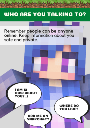 Minecraft E-Safety: Who are you talking to? | Teaching Resources