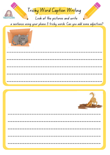 Tricky Word Writing Phase 3 | Teaching Resources