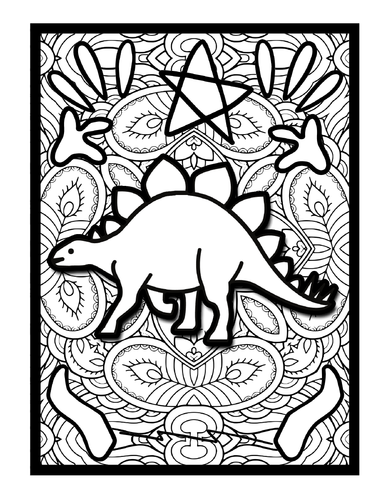 Stegosaurus Mindfulness Mandala Colouring Pages, Dinosaurs Colouring ...