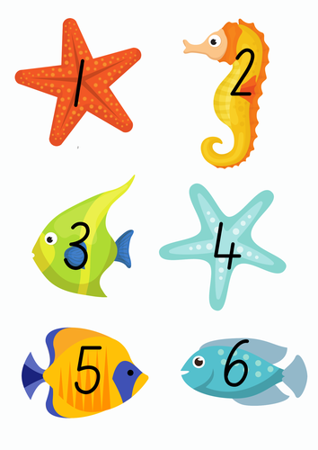 Sea Creature numbers 1-30 | Teaching Resources