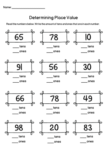 Place Value - Tens and Units | Teaching Resources