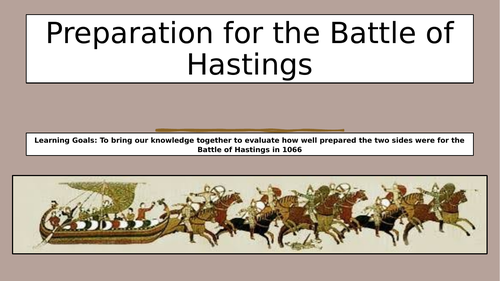 The Battle of Hastings Lessons and Assessment plus Feedback | Teaching ...