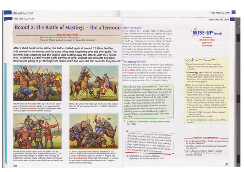 The Battle of Hastings Lessons and Assessment plus Feedback | Teaching ...