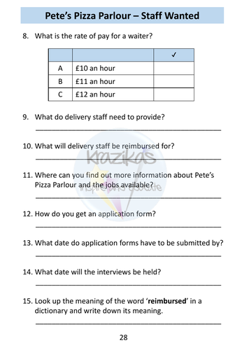 English Functional Skills Entry Level 2 Reading Workbook | Teaching ...