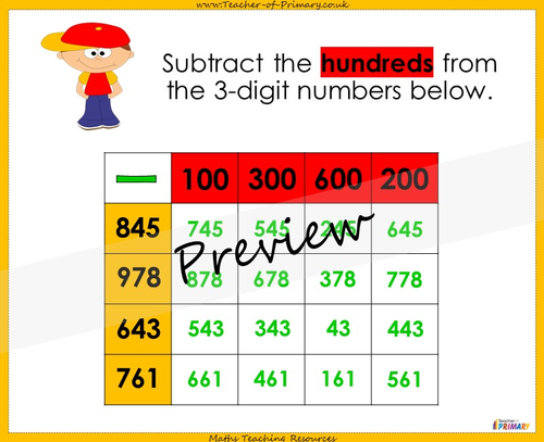Add and Subtract Numbers Mentally - Year 3 | Teaching Resources