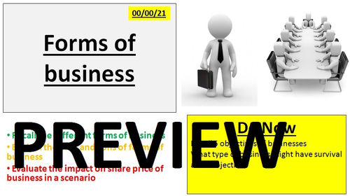 3.1.2 Understanding different business forms - AQA A Level Business ...