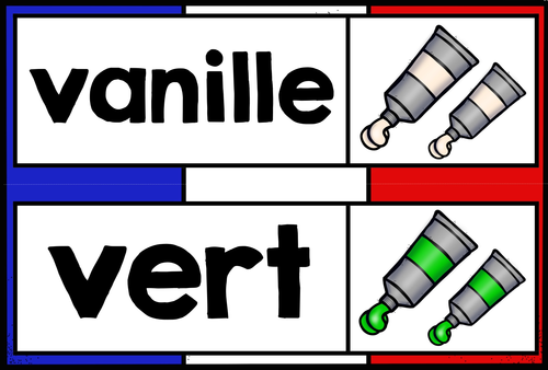 PRIMARY FRENCH COLOURS WORD WALL | Teaching Resources