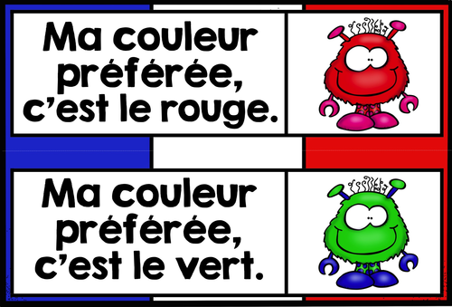 PRIMARY FRENCH COLOURS WORD WALL | Teaching Resources