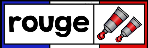 PRIMARY FRENCH COLOURS WORD WALL | Teaching Resources