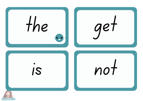 Phase 2 high frequency word cards | Teaching Resources