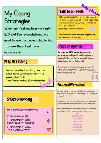 Coping Strategies | Teaching Resources