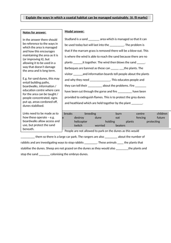 KS3 Coasts - Coastal Processes and Landforms - Full Unit with All ...