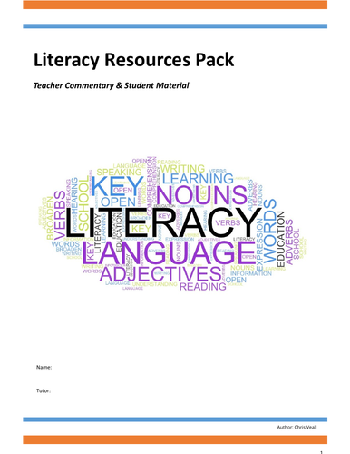 Literacy Pack - lesson resources | Teaching Resources