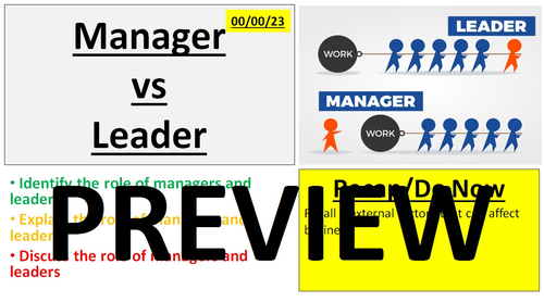 3.2.1 Understanding management, leadership and decision making - AQA A ...