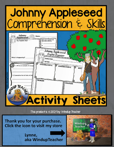 Johnny Appleseed Activity Sheets | Print and Go! | Teaching Resources