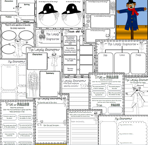 The Lonely Scarecrow- book companion | Teaching Resources