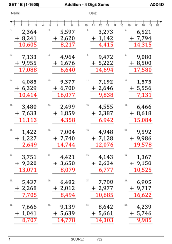 26,000 Addition Sums Bumper Pack | Teaching Resources