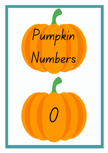 Pumpkin Numbers 0-100 (Counting in 10's) | Teaching Resources