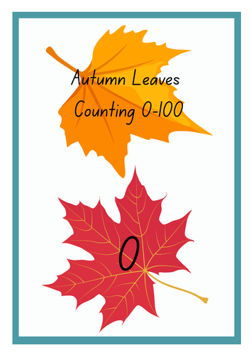 Autumn Leaves 0-100 (Counting in 10's) | Teaching Resources