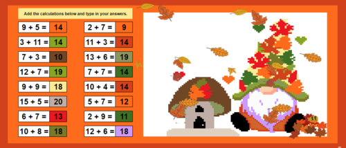 Addition to 20 Pixel Art - Autumn/Fall Gnome | Teaching Resources