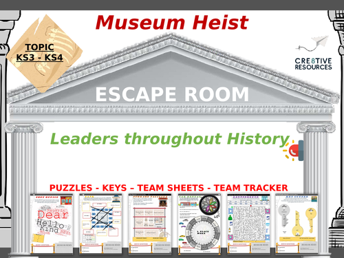 History Escape Room - Leaders | Teaching Resources