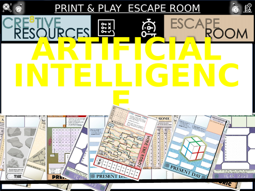 Artificial Intelligence Computing Escape Room | Teaching Resources